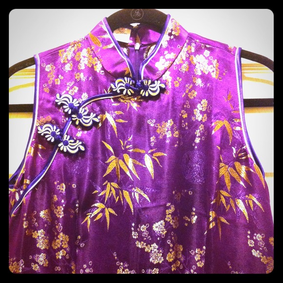 Dresses | Custom Made Chinese Traditional Purple Dress | Poshmark
