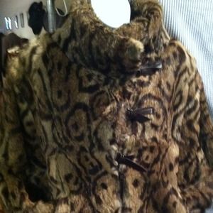 Jackets & Coats | Vintage Animal Print Rabbit Jacket | Poshmark