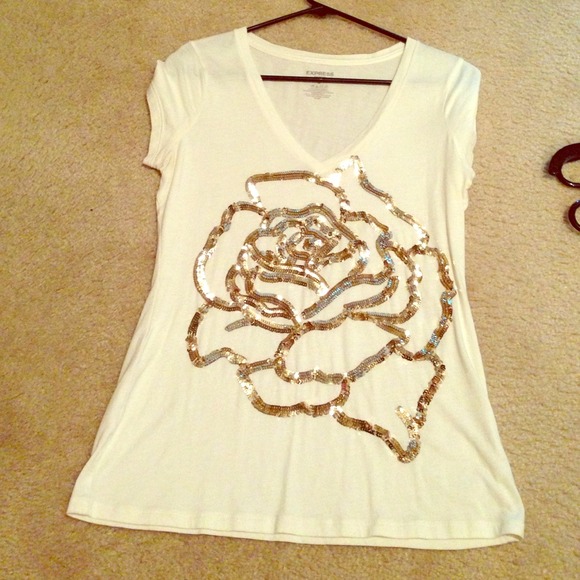 Express | Tops | Express Sequence Tshirt | Poshmark