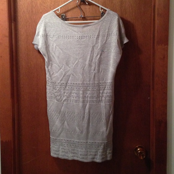 Tops | Silver Tunic | Poshmark