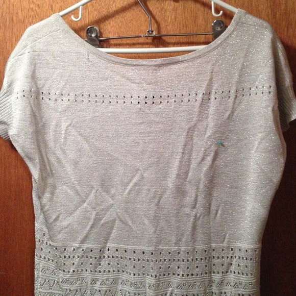 Tops | Silver Tunic | Poshmark