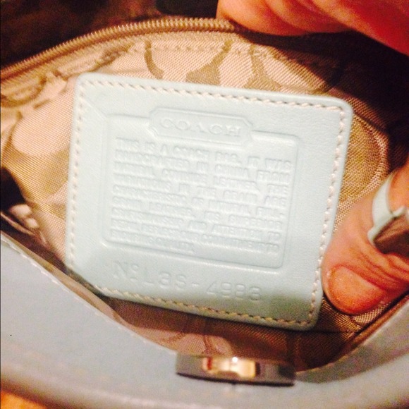Coach | Bags | Powder Blue Coach Bag | Poshmark