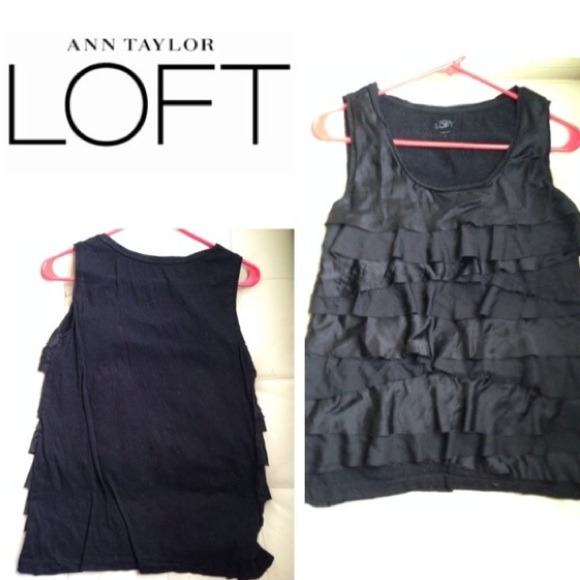 LOFT | Tops | Loft Ruffle Shell Small | Poshmark