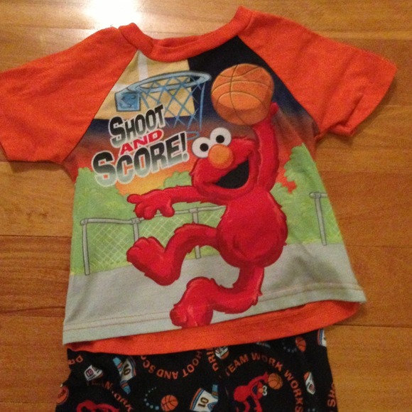 Intimates & Sleepwear | Sold Bundle Sesame Street Elmo Basketball ...