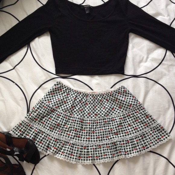 Skirts | Cherry Bomb Mini Skirt | Poshmark