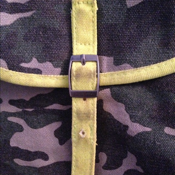 Mossimo Supply Co. | Bags | A Camo And Neon Yellow Mossimo Backpack ...