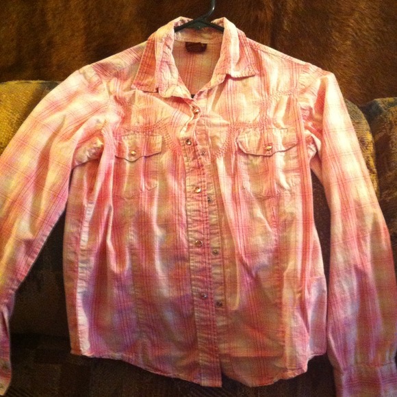 Tops | Pink Ladies Western Shirt | Poshmark