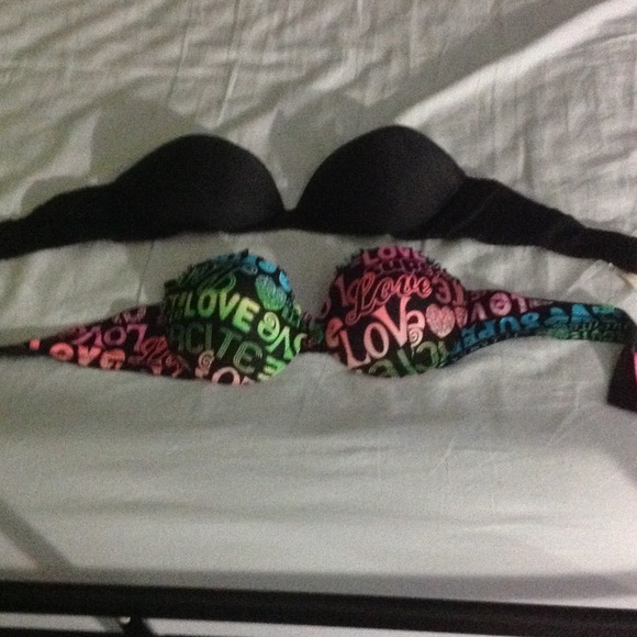 Accessories | Black And Neon Print Bras | Poshmark