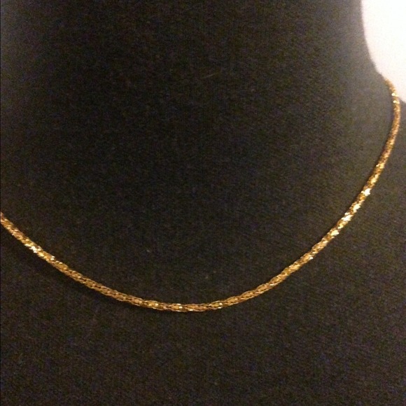 Jewelry | 16 Sparkly Gold Toned Chain | Poshmark