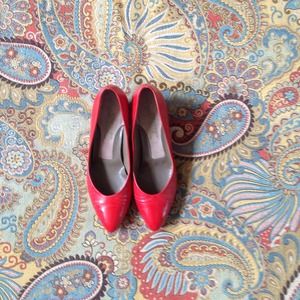 Shoes | Vintage Red Heels | Poshmark