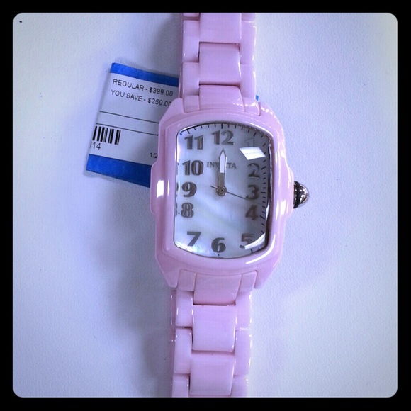 Accessories | Invicta Pink Ceramic Ladies Watch | Poshmark
