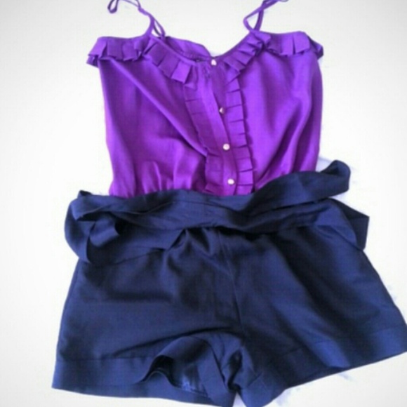 Express | Dresses | Express Two Toned Romper | Poshmark