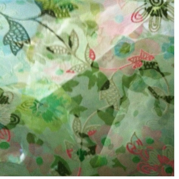 Vintage | Dresses | Vintage Maxi Dress With Sheer Floral Cover Up ...