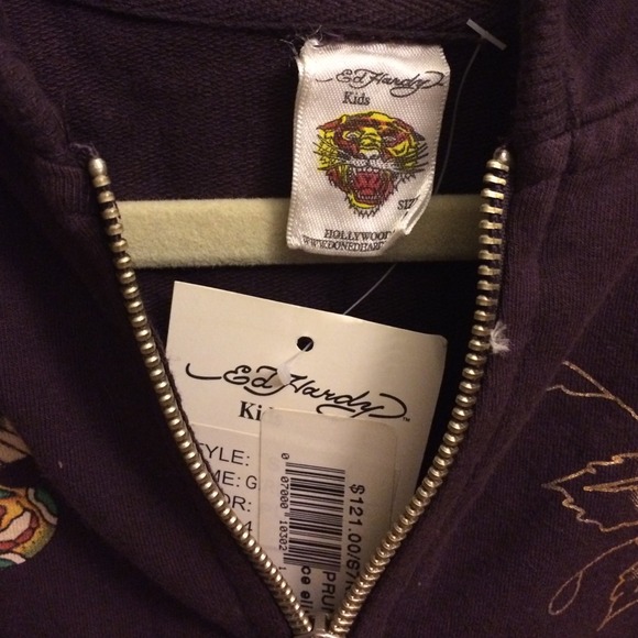 Ed Hardy | Jackets & Coats | Little Girls Ed Hardy Hoodie | Poshmark