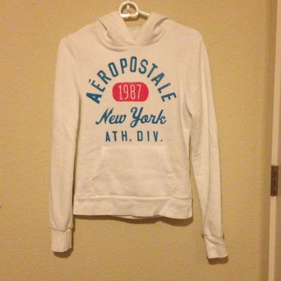 Aeropostale | Sweaters | White Aeropostale Hoodie | Poshmark