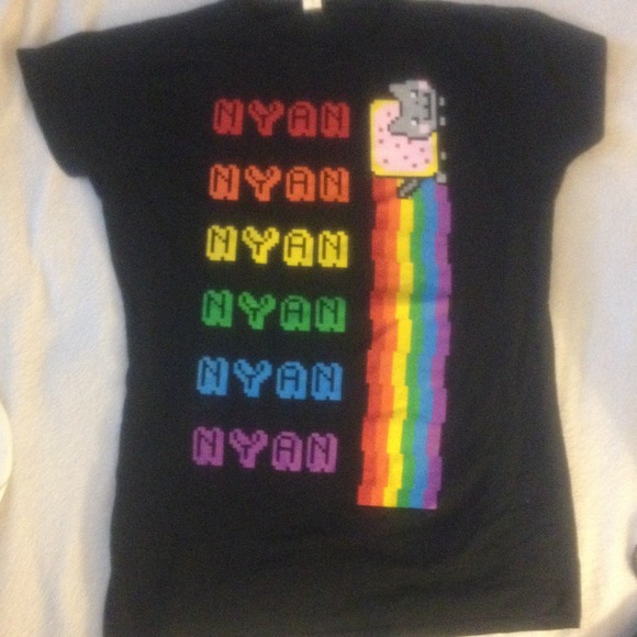 Gildan | Tops | Nyan Cat Shirt | Poshmark
