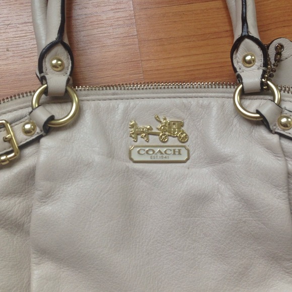 Coach | Bags | Large Cream Coach Purse | Poshmark
