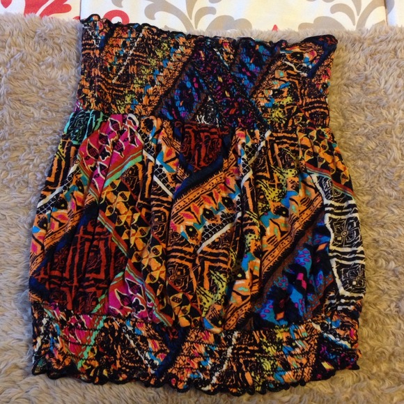 Tops | Colorful Tube Top | Poshmark