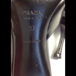 Prada | Shoes | Prada Pointed Toe Mule Sz 37 | Poshmark