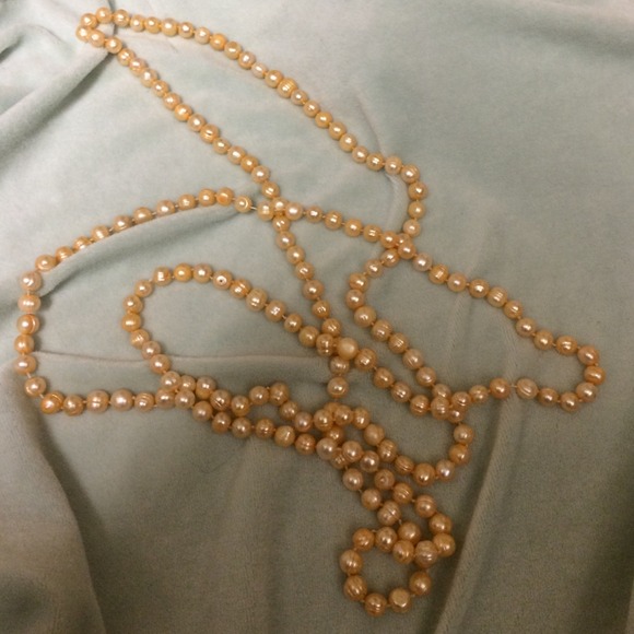 Jewelry | Peach Colored Hawaiian Pearl Necklace | Poshmark