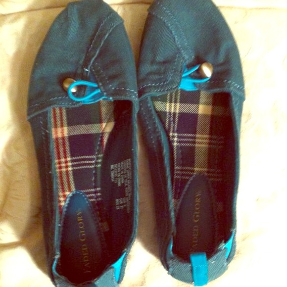 Shoes | Teal Toggle Corduroy Flats | Poshmark