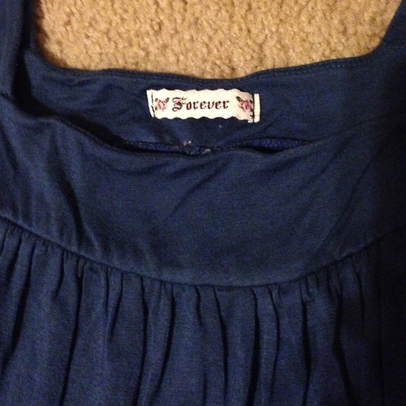 Forever 21 | Dresses | Blue Dress With Rounded Bottom | Poshmark