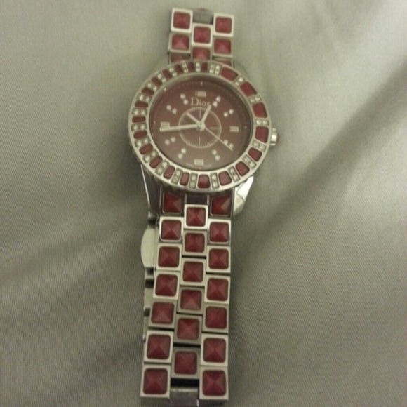 Dior | Jewelry | Christian Dior Red Sapphire Womens Watch | Poshmark