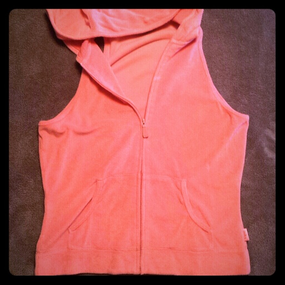 Express | Tops | Coral Teri Cloth Zip Up | Poshmark