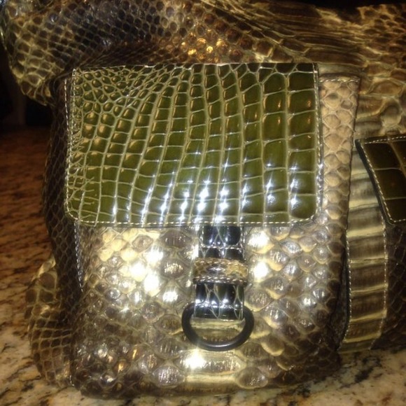 SILVANO BIAGINI | Bags | 55silvano Biagini Python Handbag | Poshmark