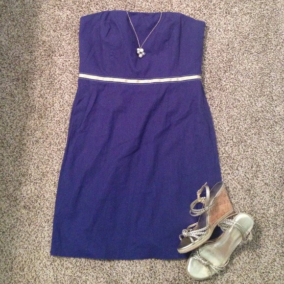 LOFT | Dresses | Loft Linen Strapless Dress | Poshmark