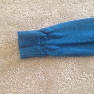 Sweaters | Beautiful Cyan Colored Sweater With Singed Pattern | Poshmark