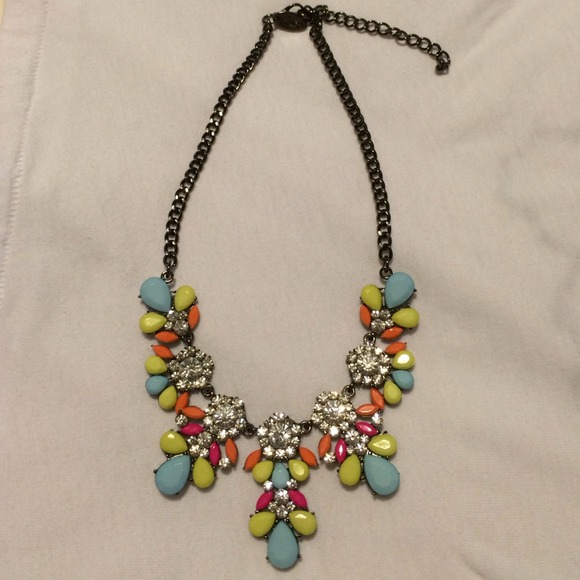 Jewelry | Bold Statement Jeweled Bling Necklace | Poshmark