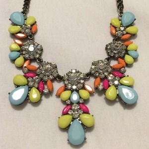 Jewelry | Bold Statement Jeweled Bling Necklace | Poshmark