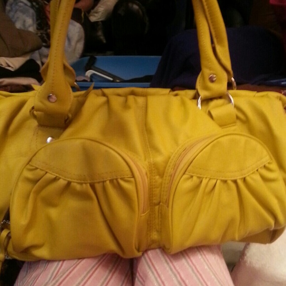 Daisy Fuentes | Bags | Daisy Fuentes Yellow Satchel | Poshmark
