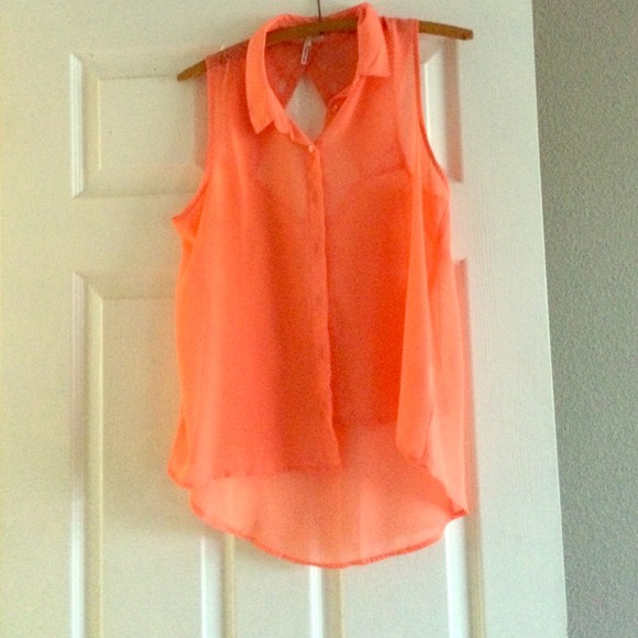 Tops | Salmon Colored Blouse | Poshmark
