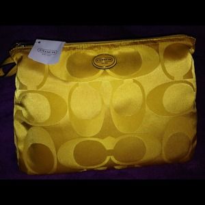 Coach | Bags | Yellow Coach Signature Nylon Weekender Tote | Poshmark