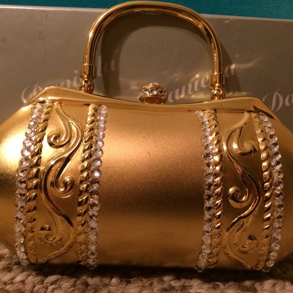daniella | Bags | Gold Fancy Purse | Poshmark