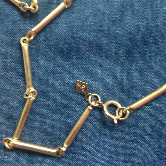 sarah coy | Jewelry | Two Tone Vintage Necklace | Poshmark