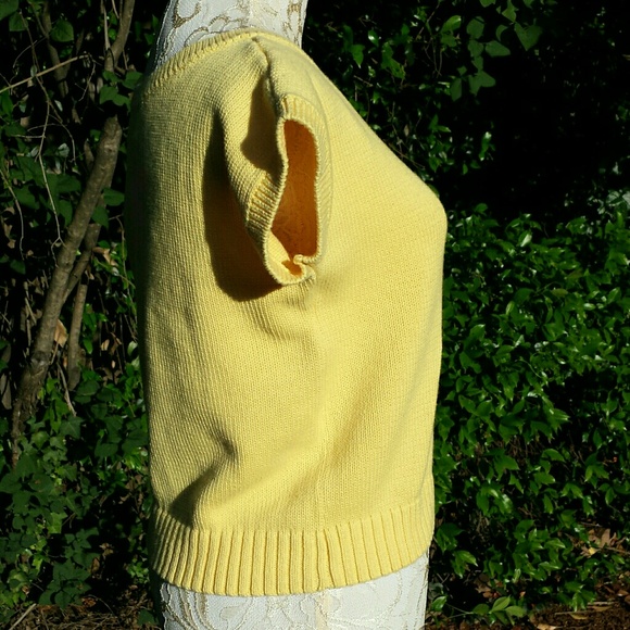Vintage | Sweaters | Vintage Lemon Yellow Sweater Vest | Poshmark
