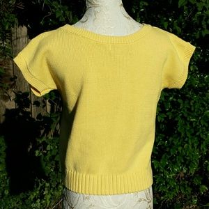 Vintage | Sweaters | Vintage Lemon Yellow Sweater Vest | Poshmark