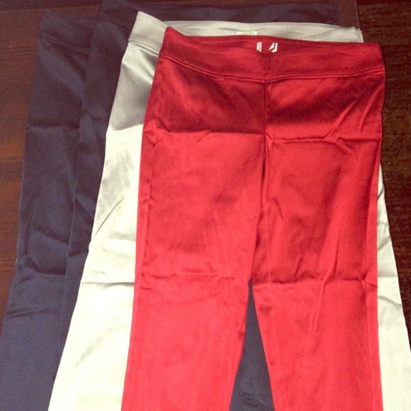 Cache | Pants & Jumpsuits | Navy Satin Tapered Pants W Notched Hem ...