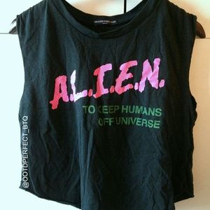 brandy melville alien top on Poshmark