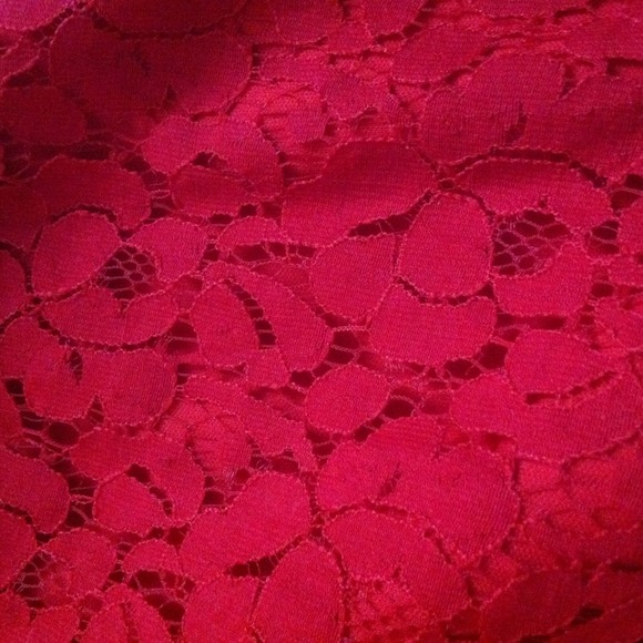 Dresses | Hp Red Lace Dress | Poshmark