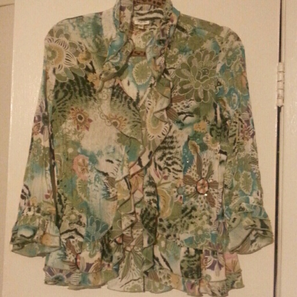 Agora | Tops | Sheer Blouse | Poshmark