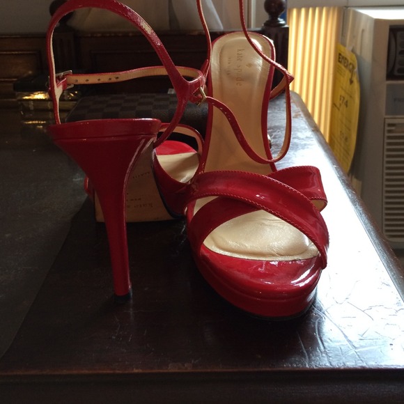 kate spade | Shoes | Red Kate Spade Patent Leather Heels | Poshmark