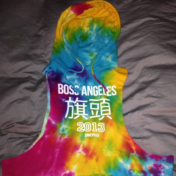 Dimepiece | Sweaters | Dimepiece La Tie Dyed Cutoff Hoodie | Poshmark