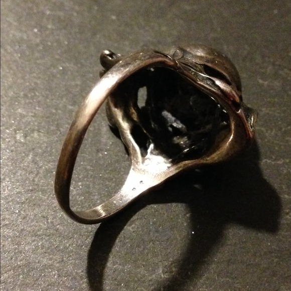 Vintage | Jewelry | Antique Sterling Silver Art Nouveau Perfume Ring ...