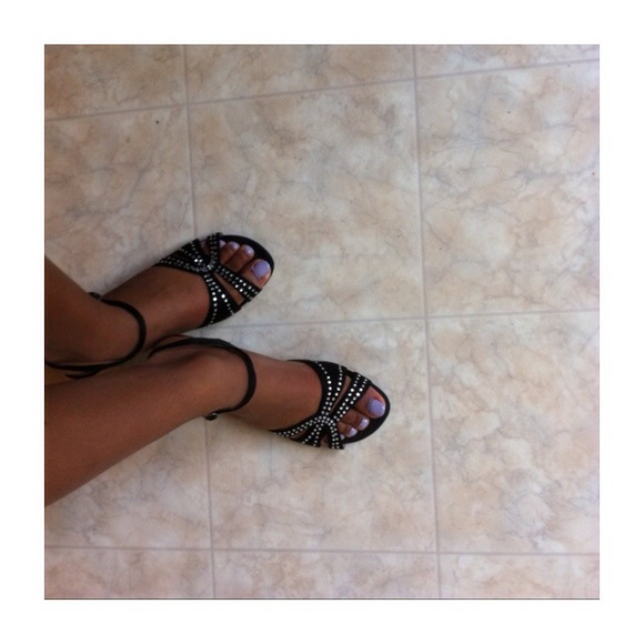 Metaphor | Shoes | Black Short Heel Sandals | Poshmark