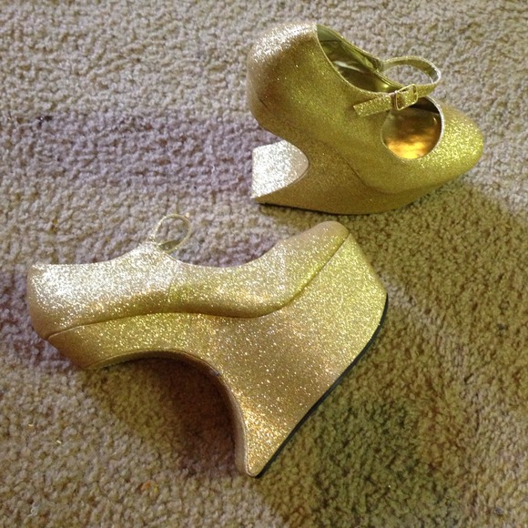 Bumper | Shoes | 97s Gold Platforms | Poshmark