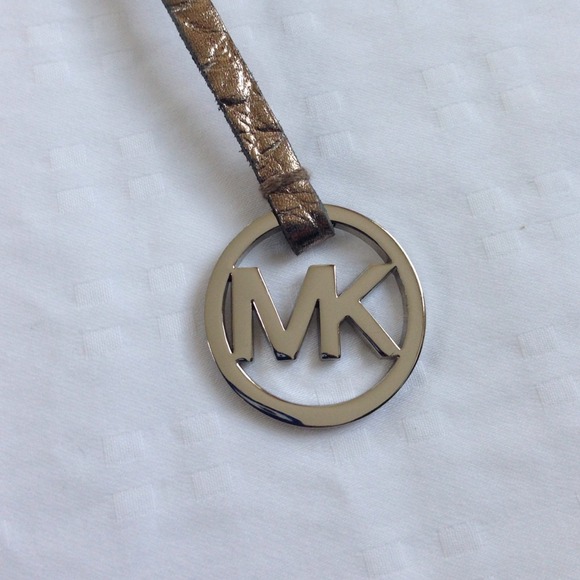 Michael Kors | Accessories | Michael Kors Silver Genuine Leather Mk ...